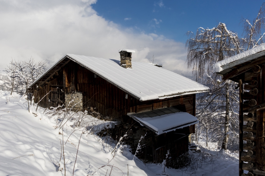 Wintersport Luven - Dorp in Zwitserland