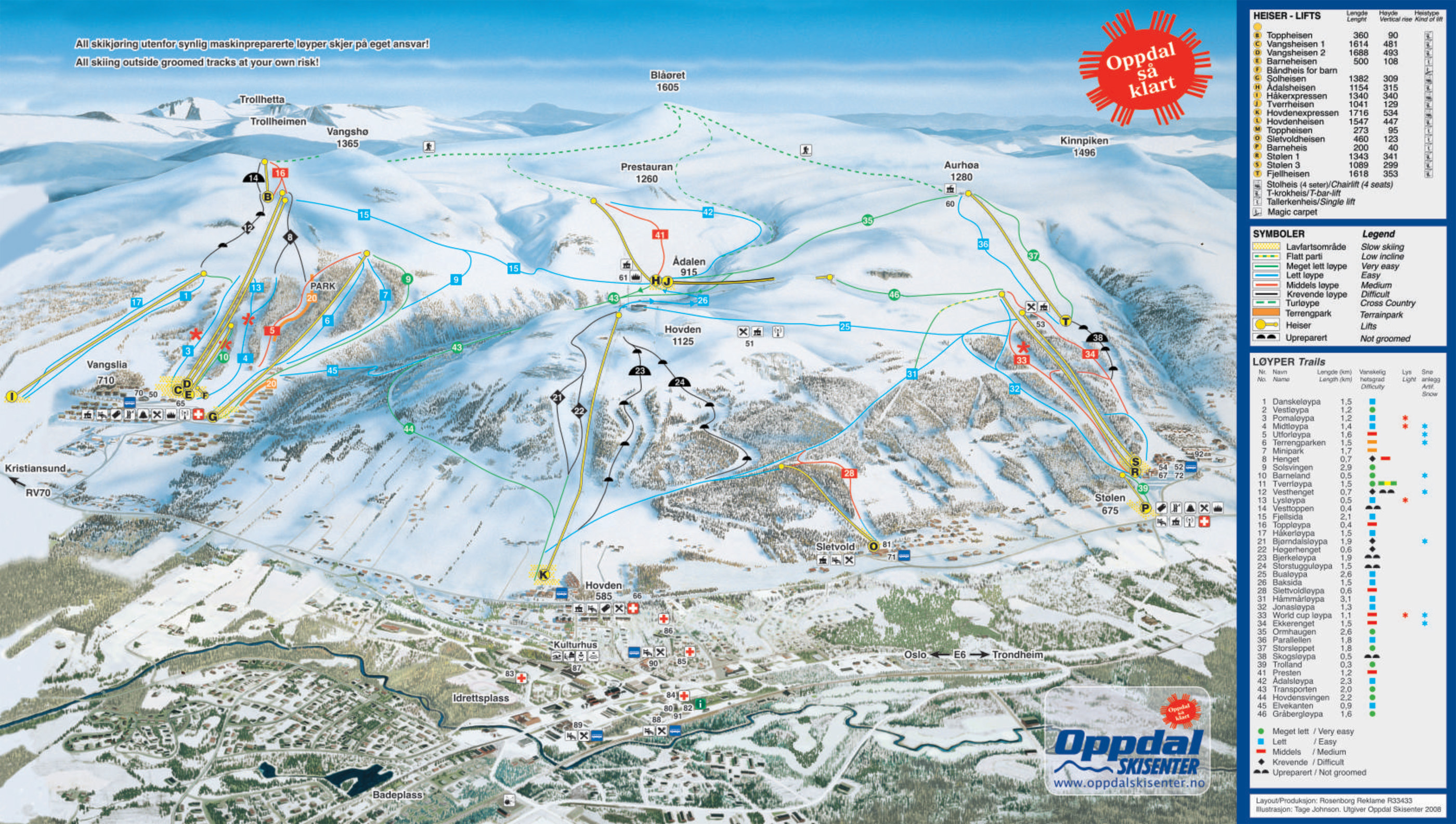 Skigebied Oppdal Skisenter - Wintersport Live | Accommodaties en Informatie